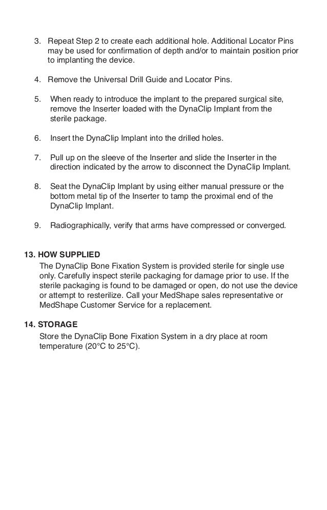 DynaClip Bone Fixation System | DJO Global | PDF