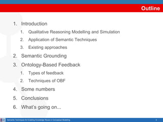 Semantic Techniques for Enabling Knowledge Reuse in Conceptual Modelling | PPT