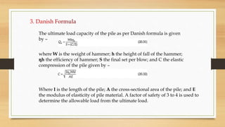 Dynamic Pile Formulae | PPTX
