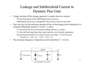 Dynamic Logic circuits in Very Large Scale Integrated Circuits | PDF