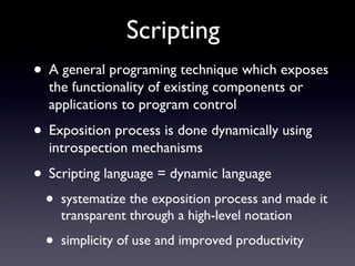 Dynamic and Generic Manipulation of Models: From Introspection to Scripting | PPT