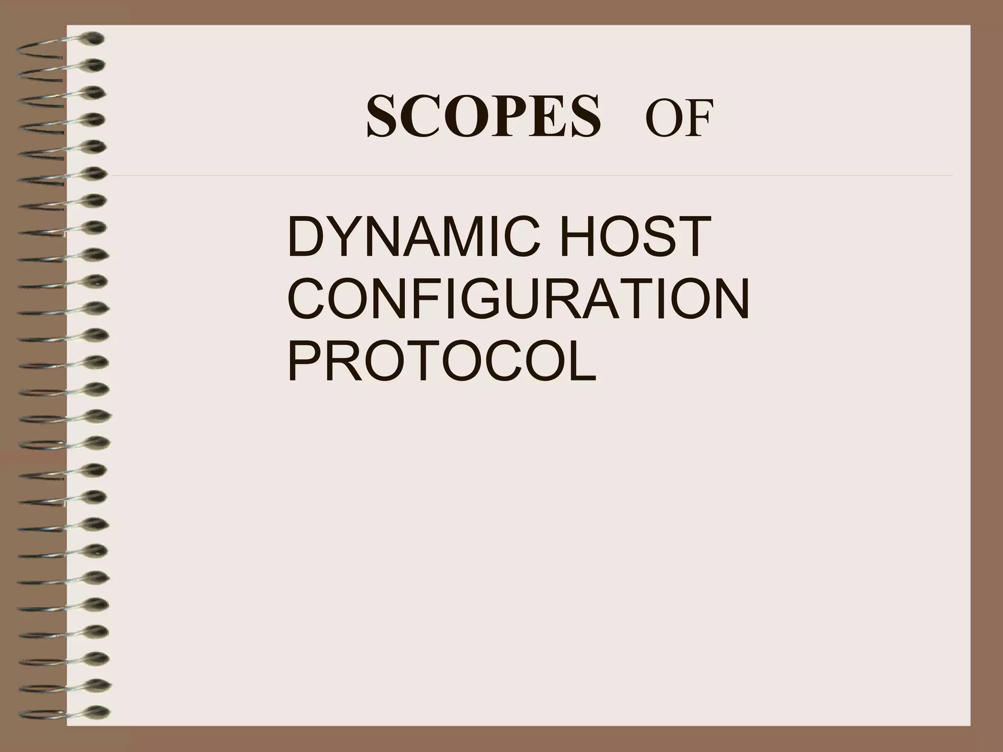 Dynamic Host Configuration Protocol Ppt 6822