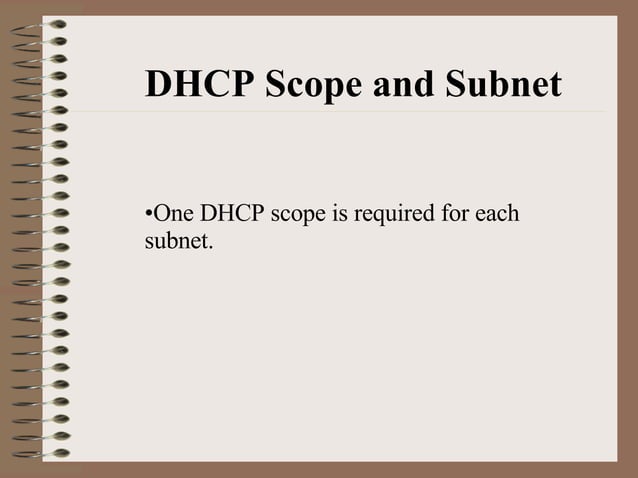 Dynamic Host Configuration Protocol Ppt