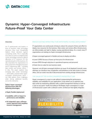 Dynamic Hyper-Converged Future Proof Your Data Center | PDF