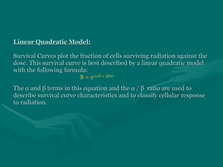 Dynamic Fractionation in Radiotherapy | PPT