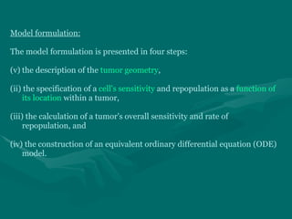 Dynamic Fractionation in Radiotherapy | PPT