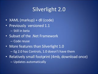 Dynamic Silverlight | PPT