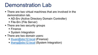 Dynamic access control sbc12 - thuan nguyen | PPTX