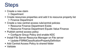 Dynamic access control sbc12 - thuan nguyen | PPTX