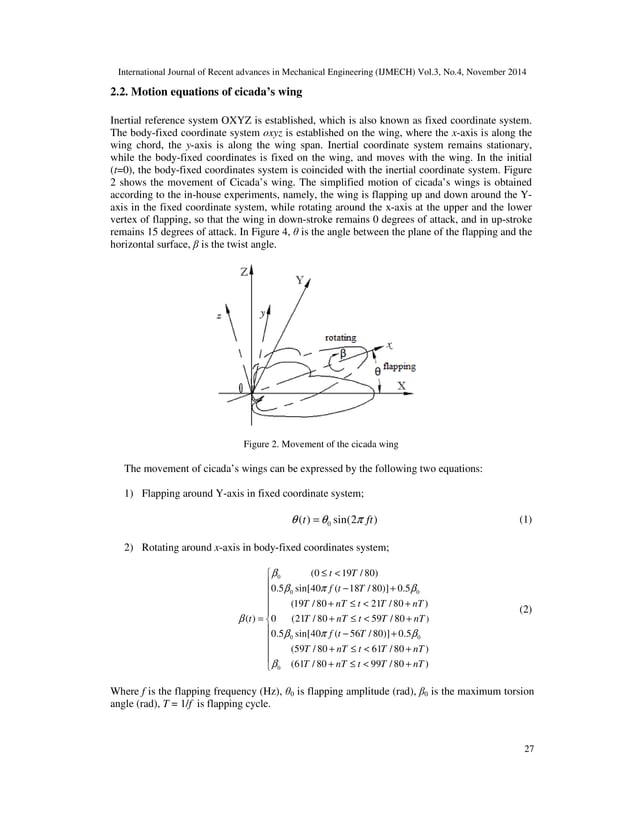 Dynamic Aerodynamic Structural Coupling Numerical Simulation On The Flexible Wing Of A Cicada