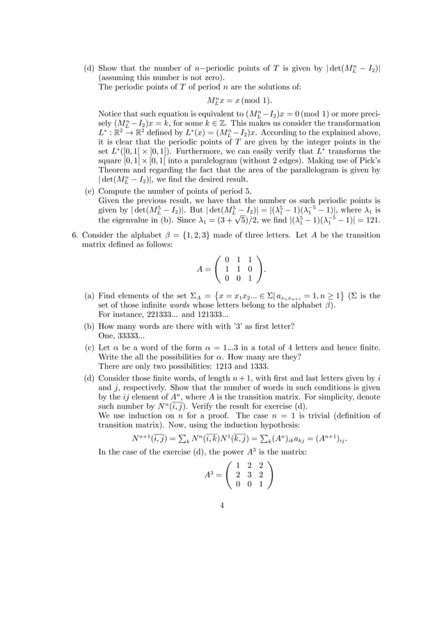 Dynamical systems solved ex | PDF Dynamical systems solved ex | PDF