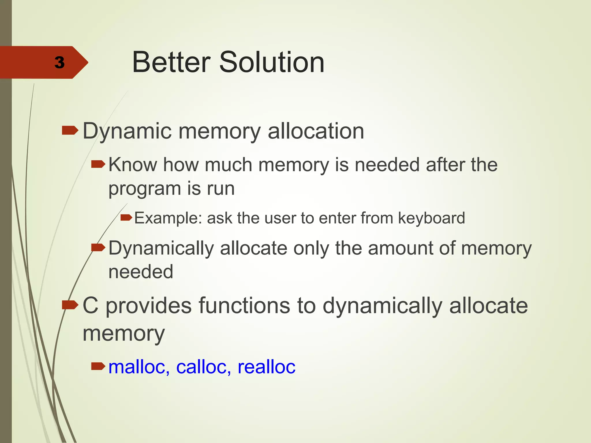 Dynamic allocation | PPT