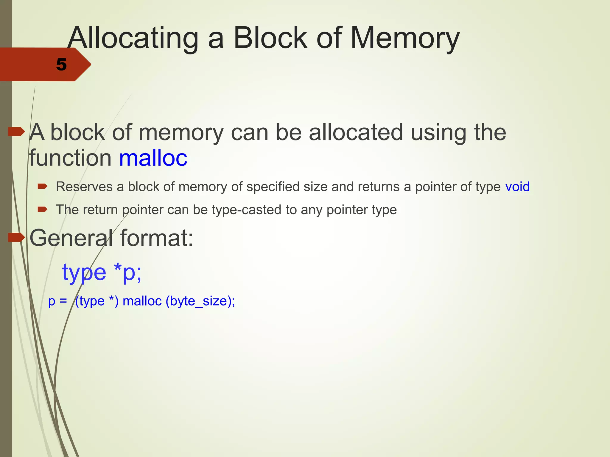 Dynamic allocation | PPT