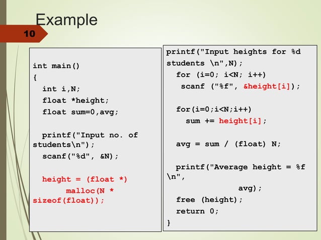 Dynamic allocation | PPT | Programming Languages | Computing