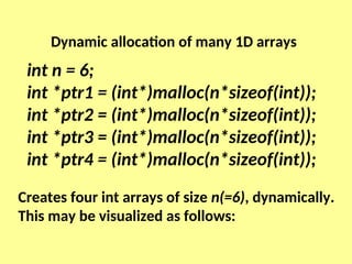 Dynamic allocation of two dimentional array.ppt