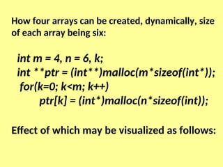 Dynamic allocation of two dimentional array.ppt