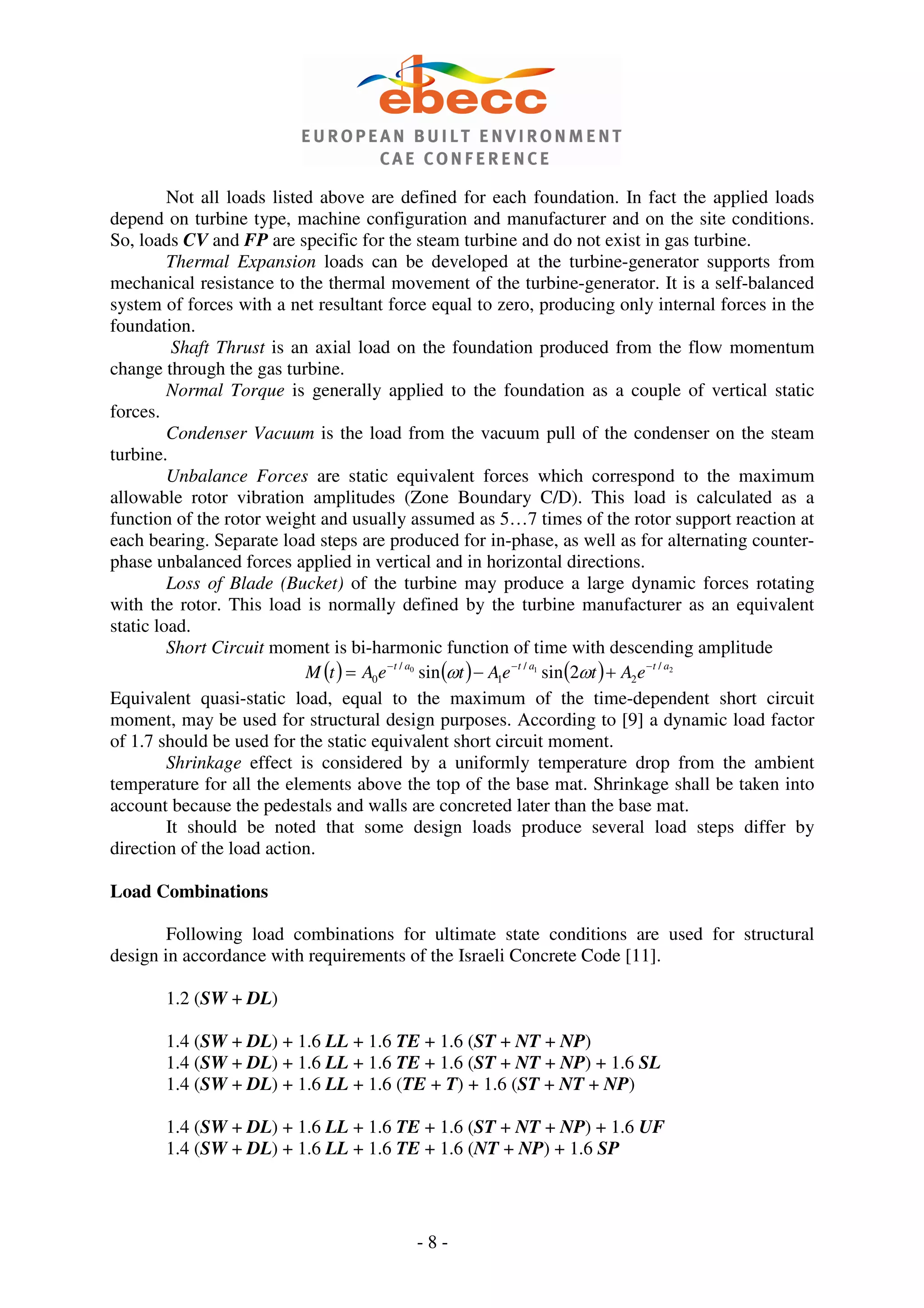 Dynamic analysis and structural design of turbine generator foundations ...