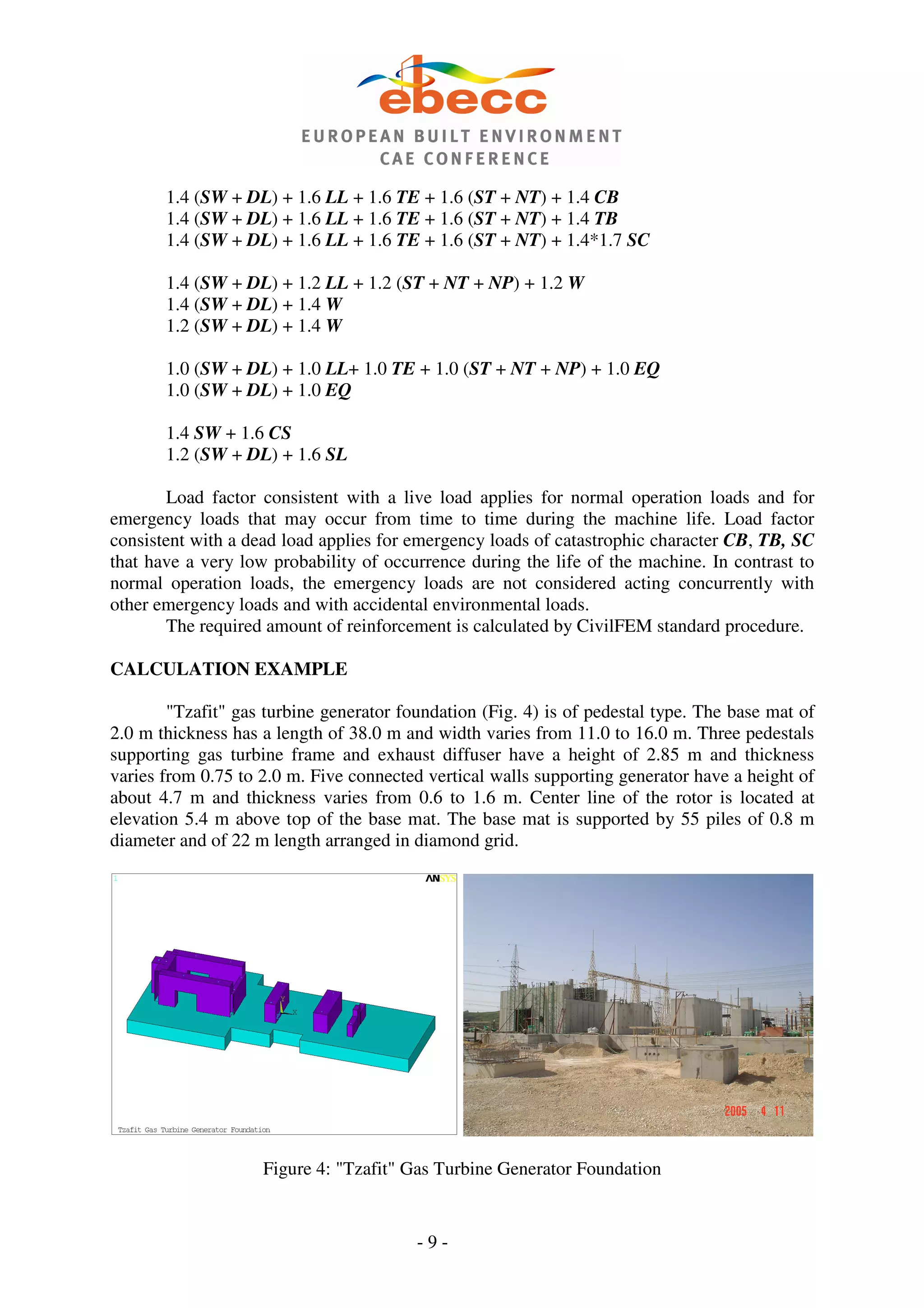 Dynamic analysis and structural design of turbine generator foundations ...
