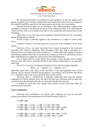 Dynamic analysis and structural design of turbine generator foundations ...