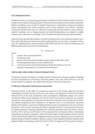 Dynamic analysis of machine foundation: when a static force cannot give ...