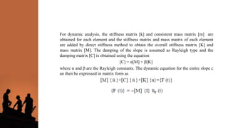 Dynamic Analysis of Slope Stability | PPTX