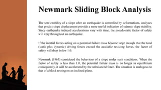 Dynamic Analysis of Slope Stability | PPTX