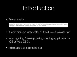 Dynamic analysis with cycript | PPT