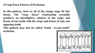 dynamic and static occlusion in fixed prosthodontics.pptx
