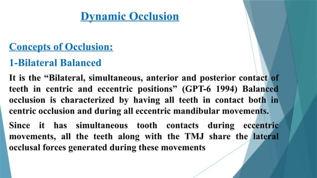 dynamic and static occlusion in fixed prosthodontics.pptx