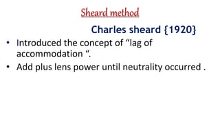 BASICS DYNAMIC AND STATIC RETINOSCOPY... | PPTX