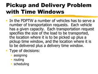 Supply chain logistics : vehicle routing and scheduling | PDF