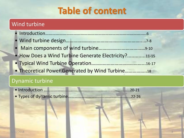 Dynamic and wind turbine | PPT