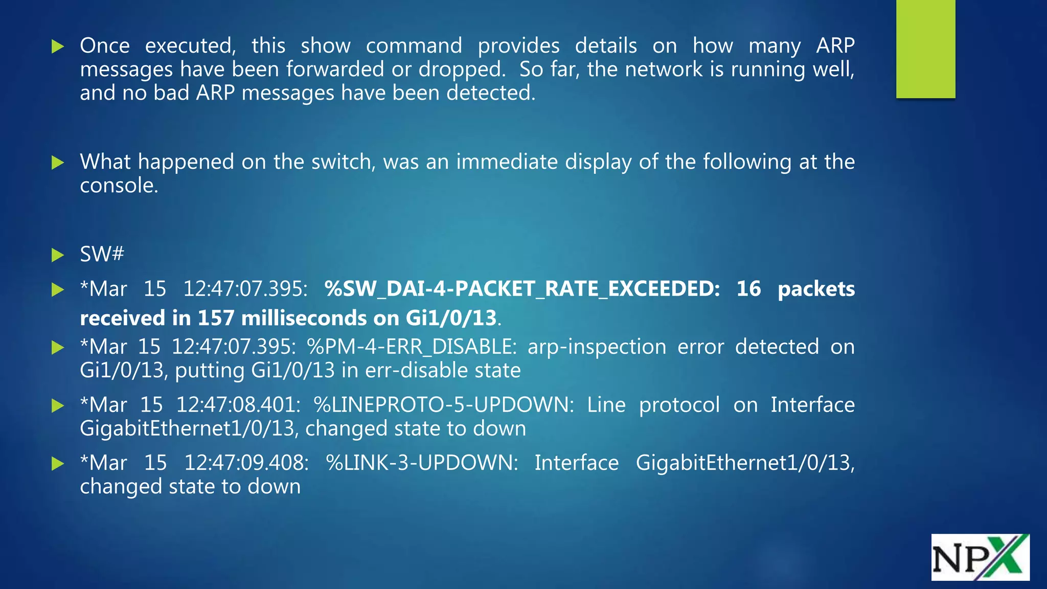 Dynamic ARP Inspection (DAI) | PPTX