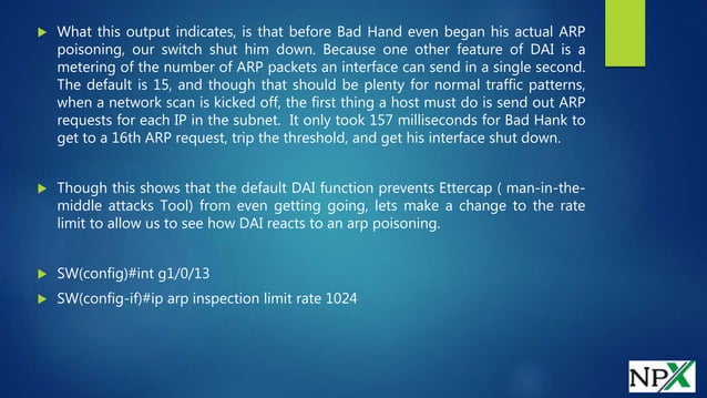 Dynamic ARP Inspection (DAI) | PPTX