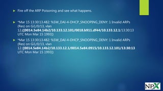 Dynamic ARP Inspection (DAI) | PPTX