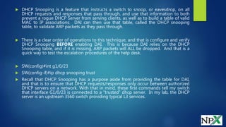 Dynamic ARP Inspection (DAI) | PPTX