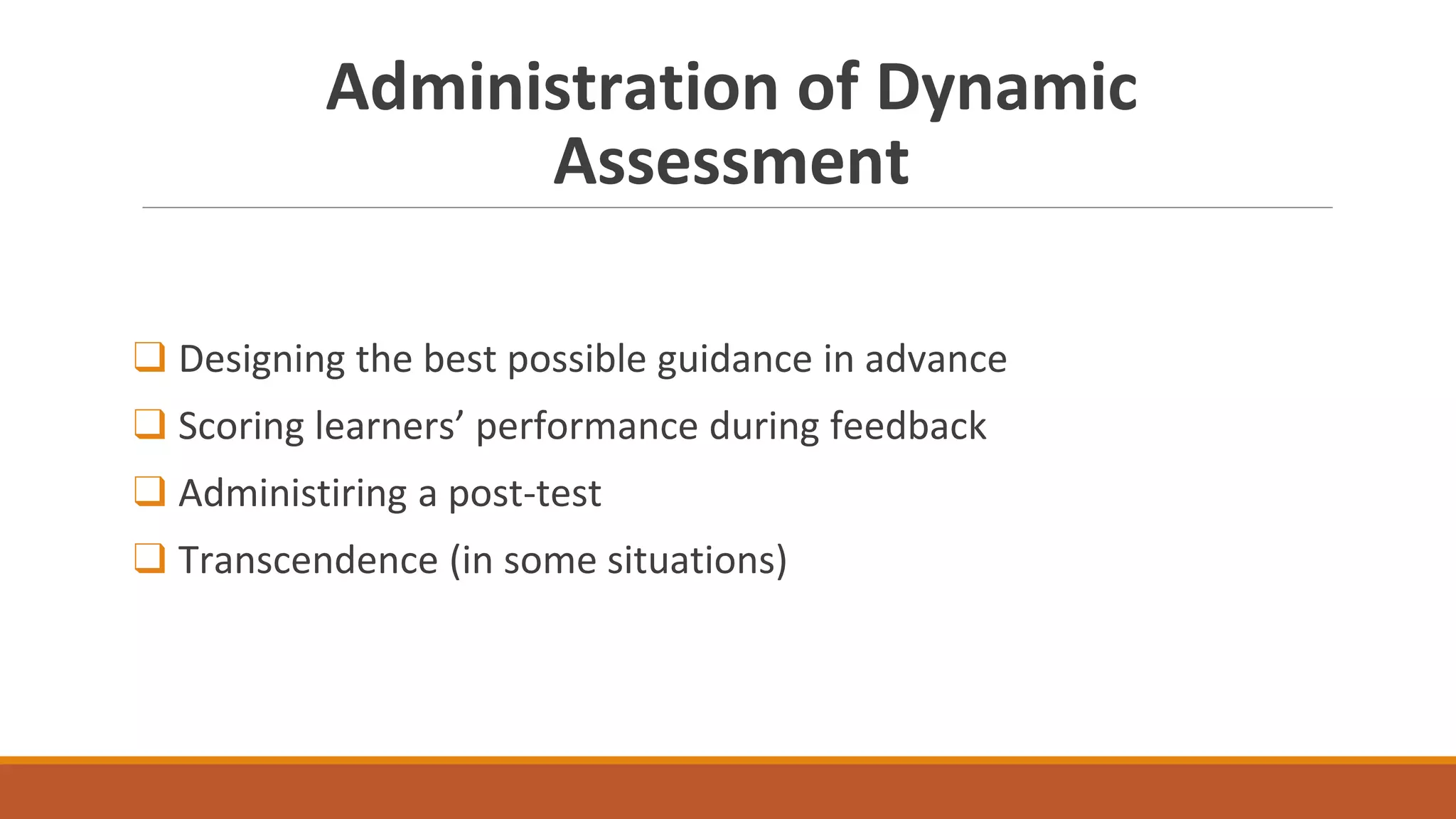 Dynamic assessment | PPTX