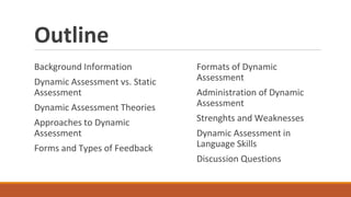 Dynamic assessment | PPTX