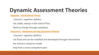Dynamic assessment | PPTX