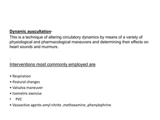 Dynamic auscultation | PPTX