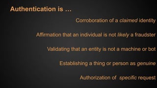 Dynamic authentication rollin' | PPT