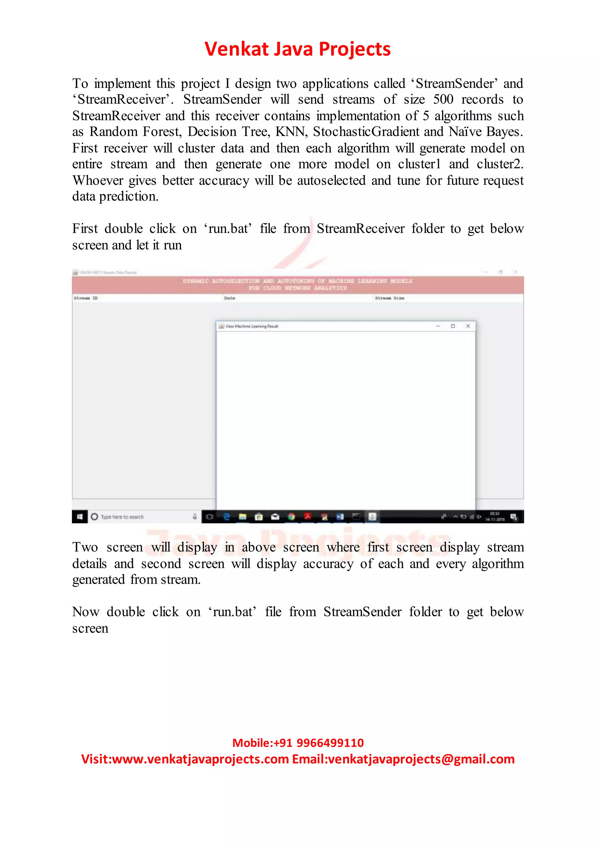 Dynamic autoselection and autotuning of machine learning models forcloud network analytics | DOCX