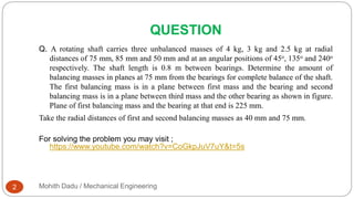 Dynamic balancing problem | PPT