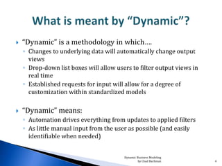 Dynamic Business Modeling | PPT