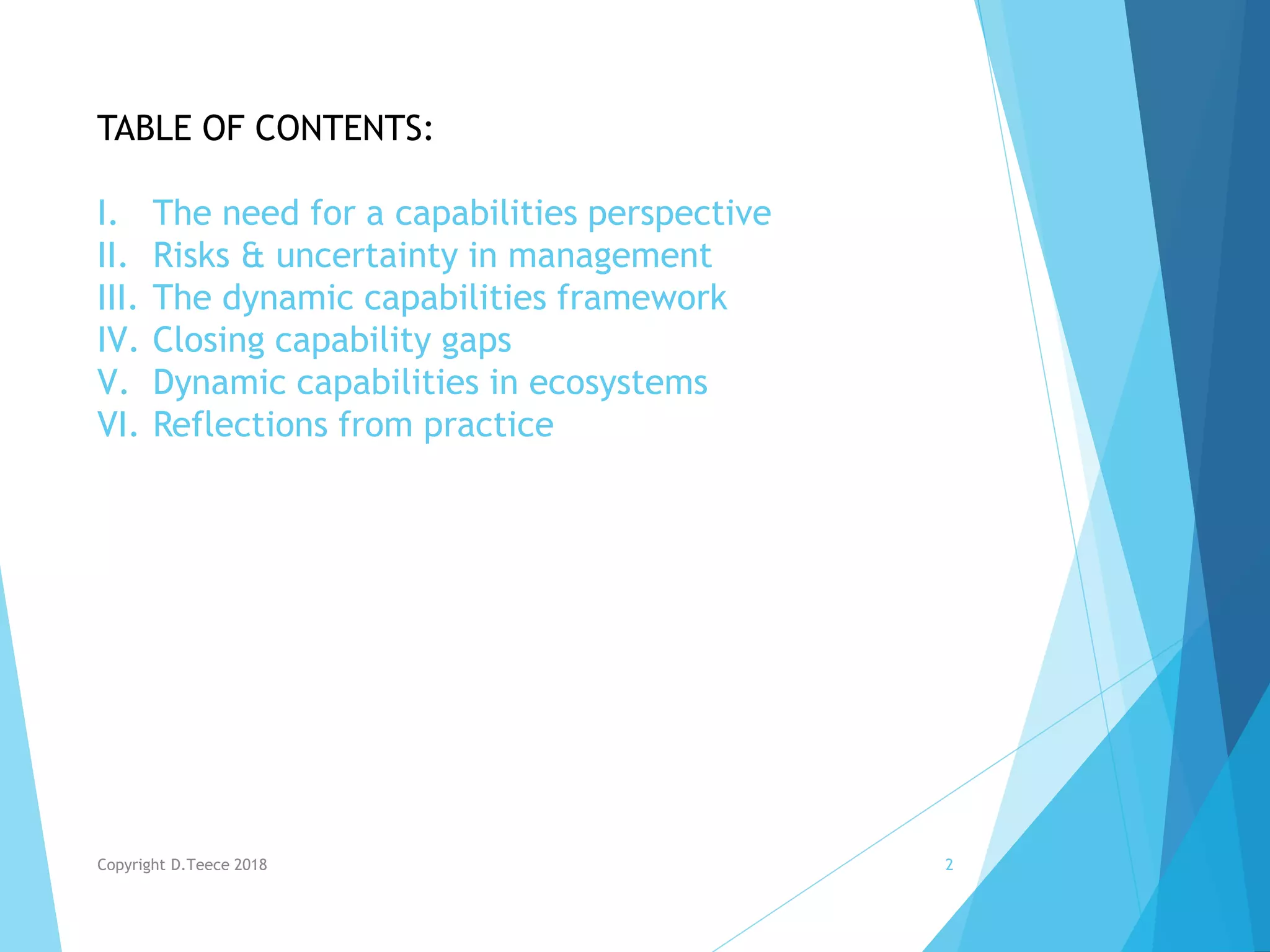 Dynamic Capabilities and Innovation: Capability Building and Strategic ...