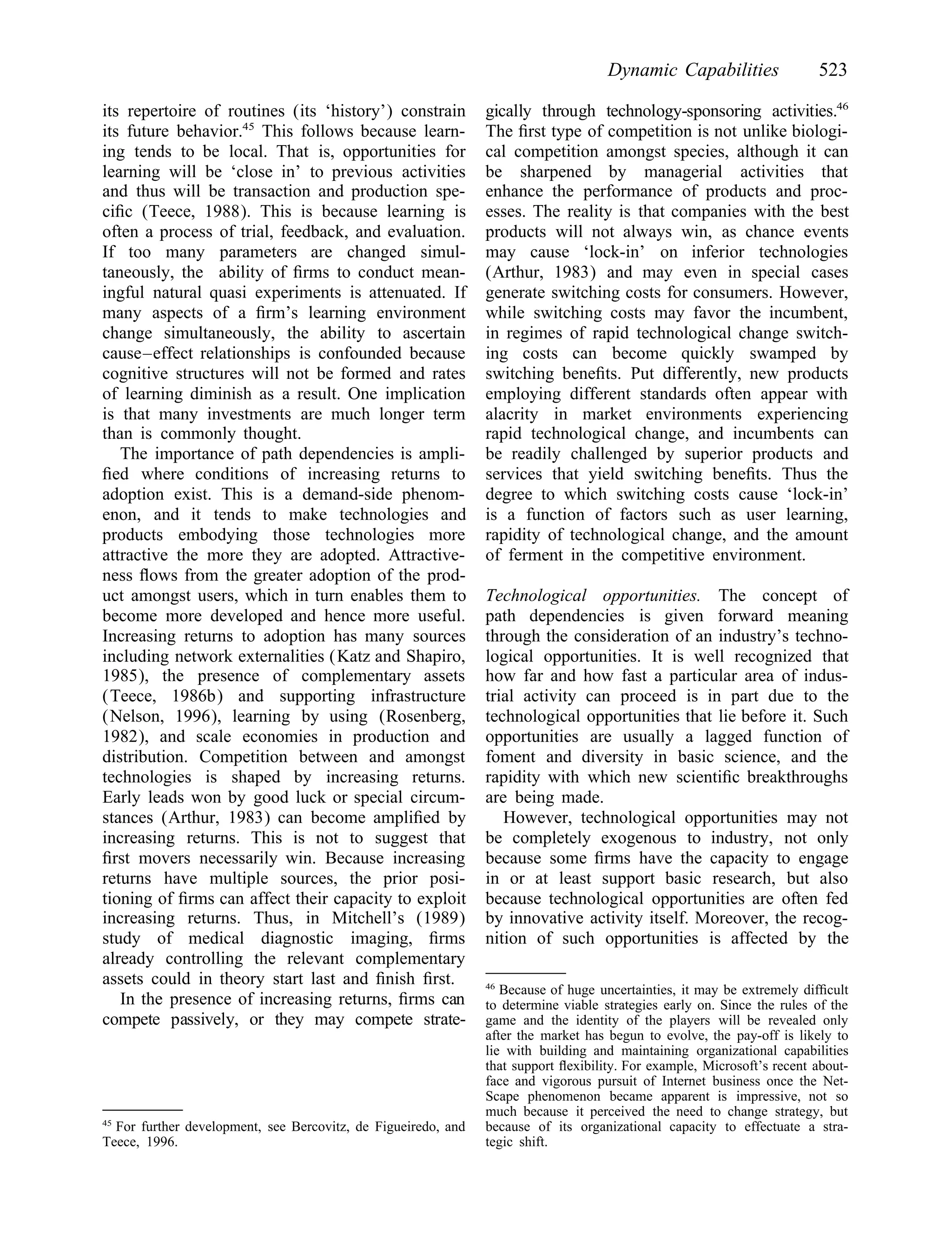 Dynamic capabilities and strategic management | PDF