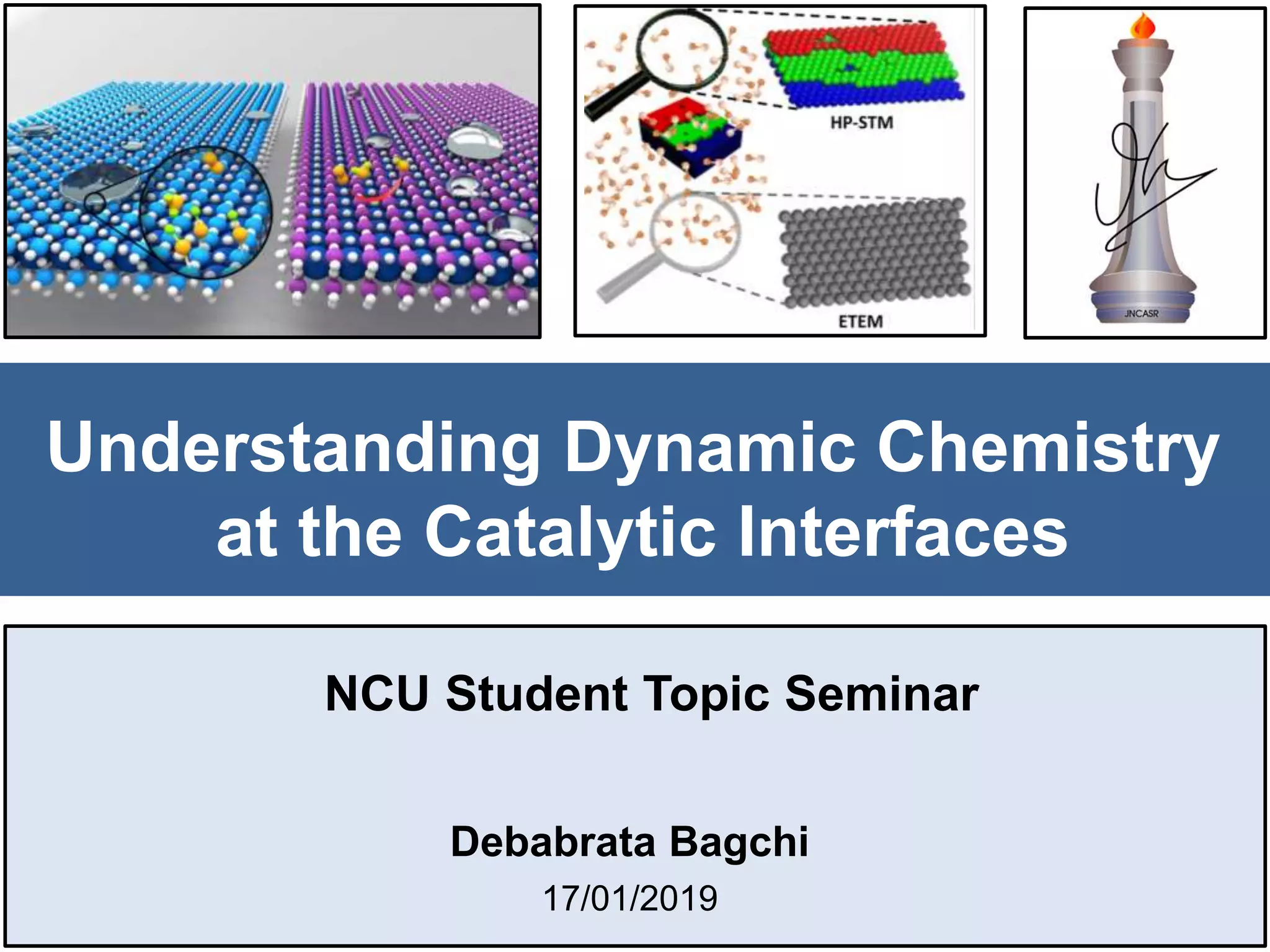 Understanding Dynamic chemistry at the Catalytic Interface | PPTX