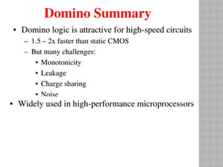 Dynamic CMOS DESIGN in VLSI Design-unit-3 | PPTX