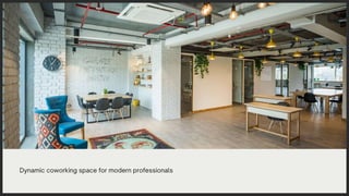 "Coworking in Jaipur: Fostering Creativity and Community in the Heart of Rajasthan" | PPT