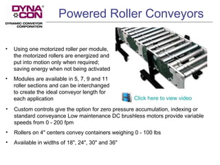 Dynamic Conveyor Product Lines | PPT